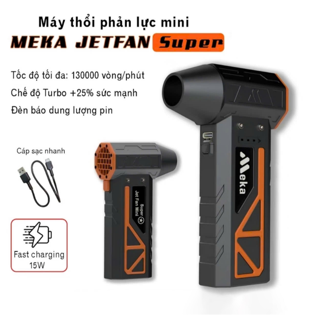 Quạt Phản Lực Mini Meka JetFan Super - Máy thổi cầm tay mini công suất ...