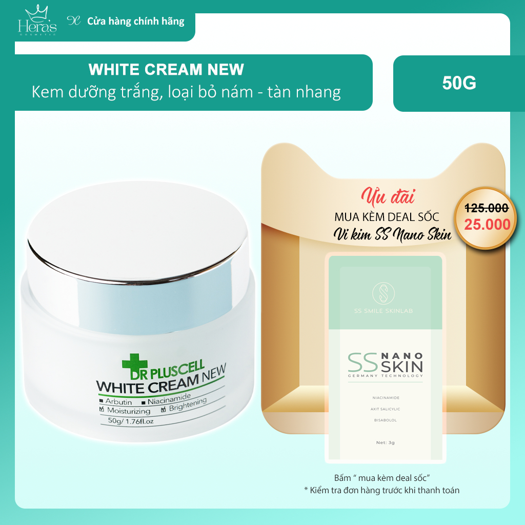 Kem Dưỡng Trắng Dr Plus Cell – Dr Pluscell White Cream 50ml | Shopee ...