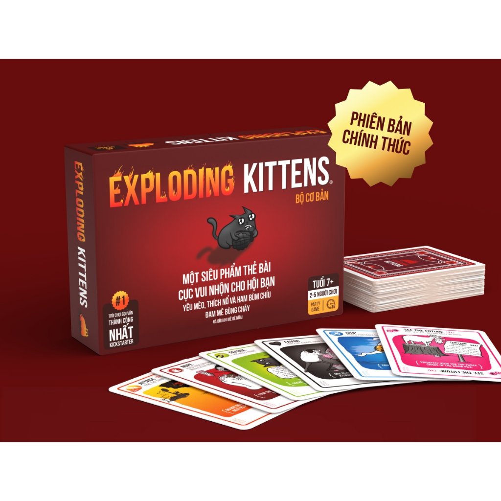 Mèo nổ Exploding Kittens Card game vui nhộn Chính thức độc quyền tại ...