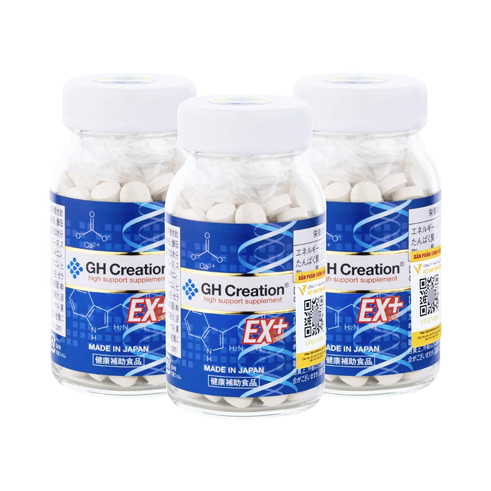 Combo 3 hộp Viên uống hỗ trợ tăng chiều cao GH Creation EX+ Nhật Bản ...