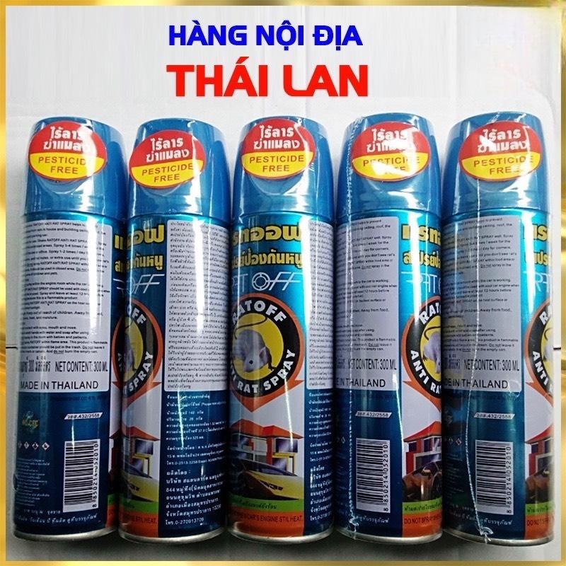 com bô 3 chai ( 900 ml ) chai xịt chuột RAT OFF THÁI LAN xịt vài lần ...