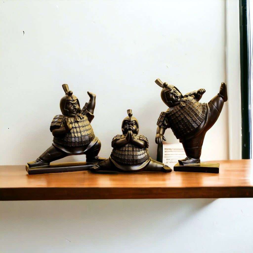 Bộ chú lính canh ngộ nghĩnh để bàn, kệ tủ TV, phòng ngủ, phòng khách ...