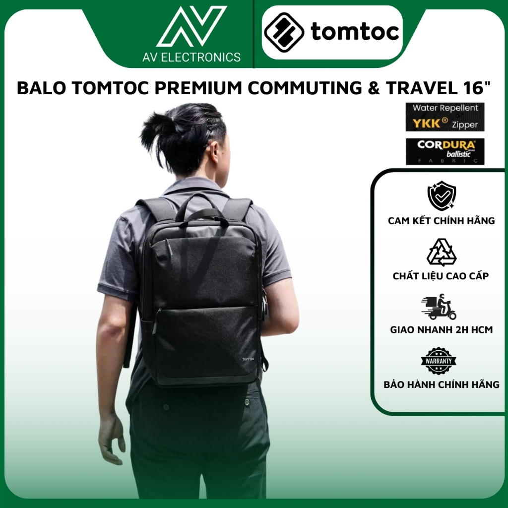 Balo Tomtoc Premium Commuting & Travel 16" - T71 - HÀNG CHÍNH HÃNG ...