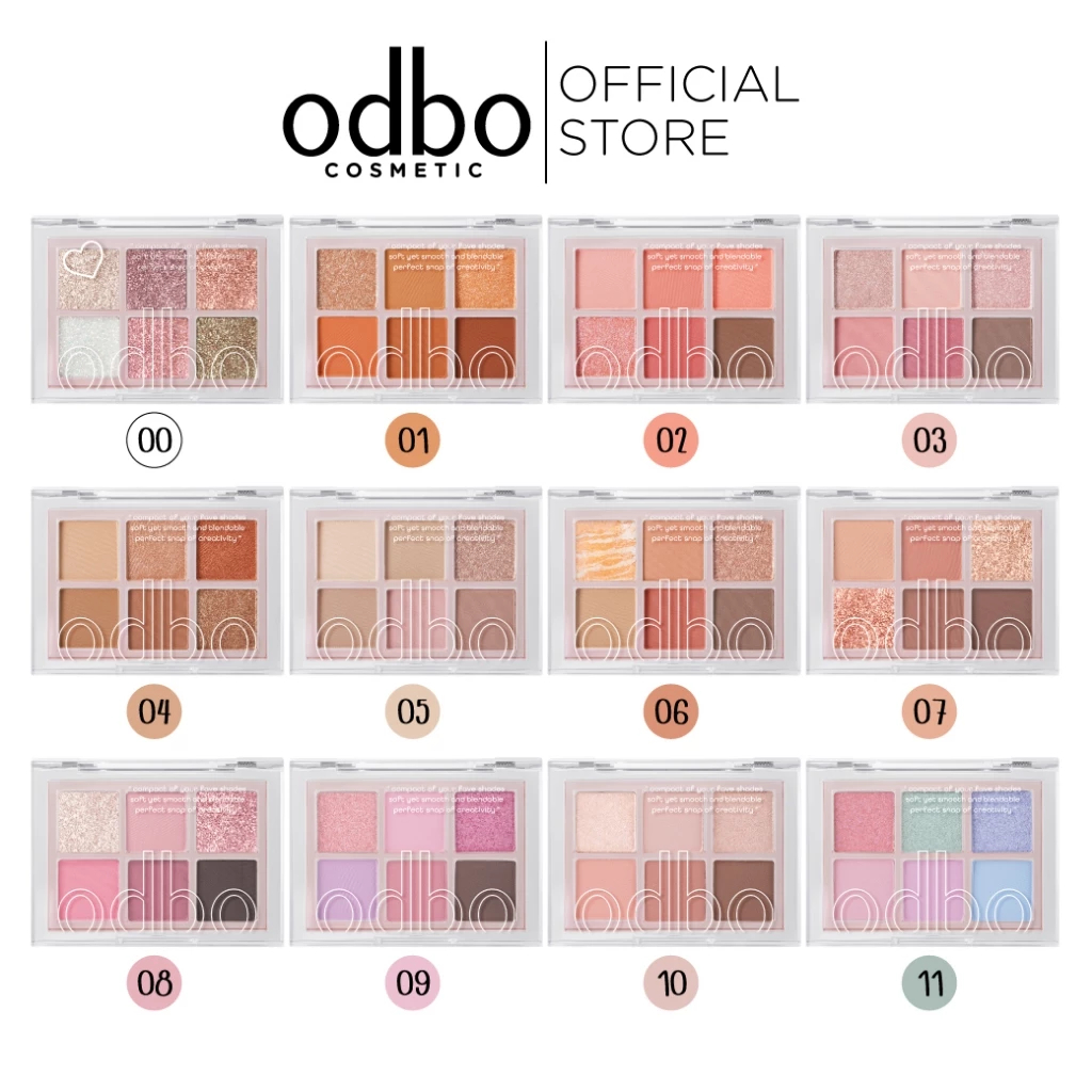 Bảng Phấn Mắt Odbo Tone Nâu Tây Signature Eyeshadow Palette OD276 - Bảng Màu Mắt Tông Nâu Trà ...