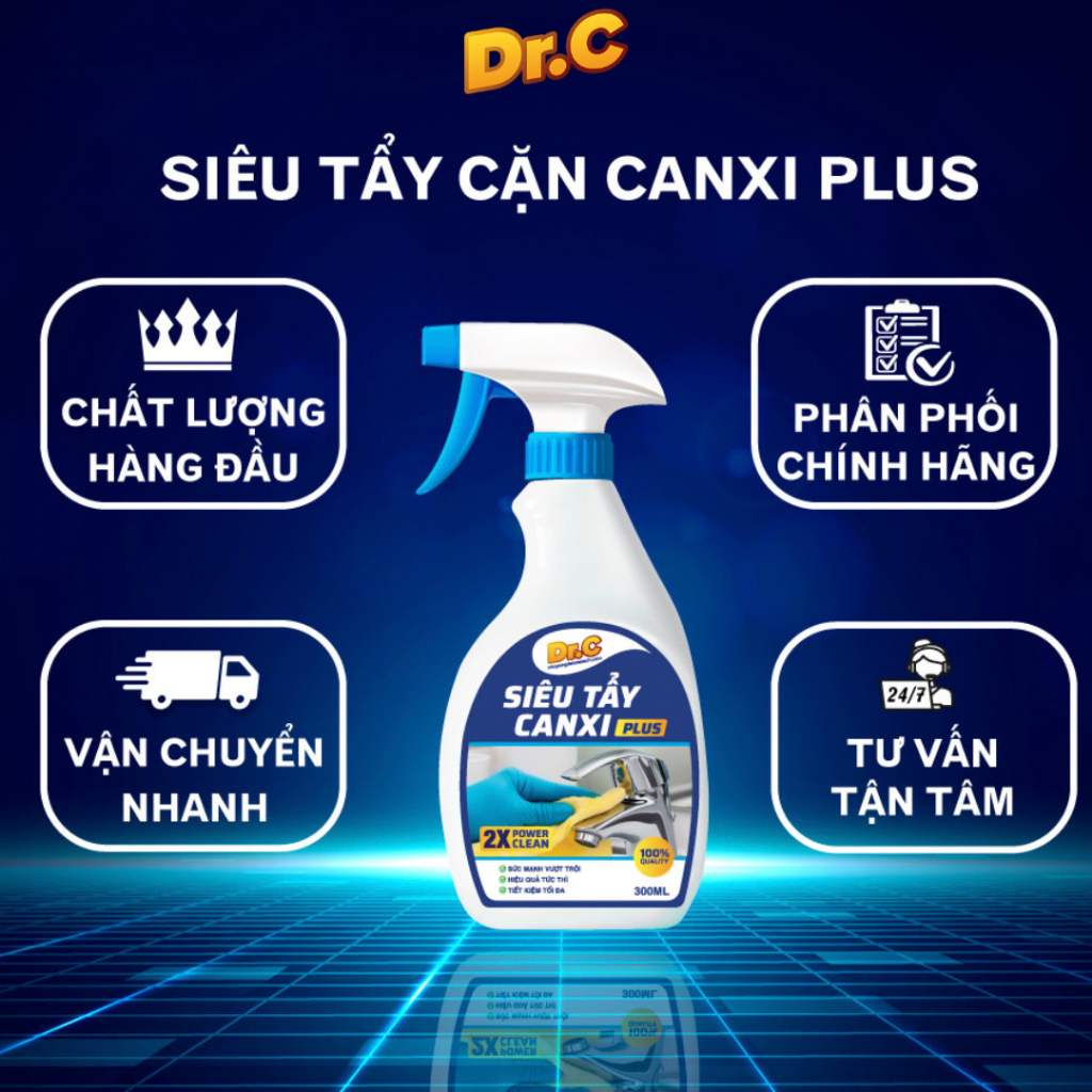 Dung dich tẩy cặn canxi plus Dr.C chính hãng 300ml - tẩy cặn canxi trên ...
