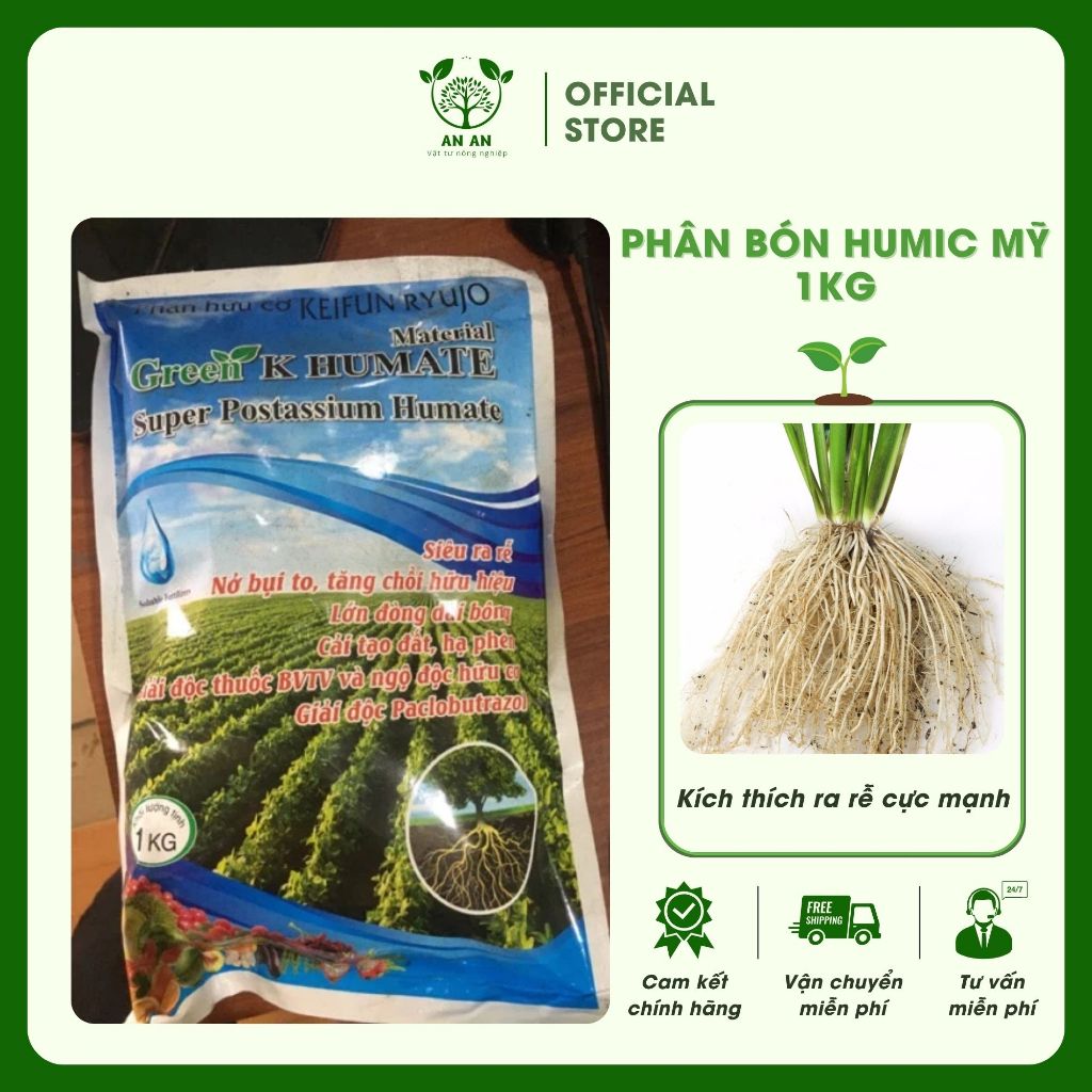 Phân Bón Humic Mỹ Keifun Ryujo Green K Humate 1Kg Ra Rễ Cực Mạnh ...