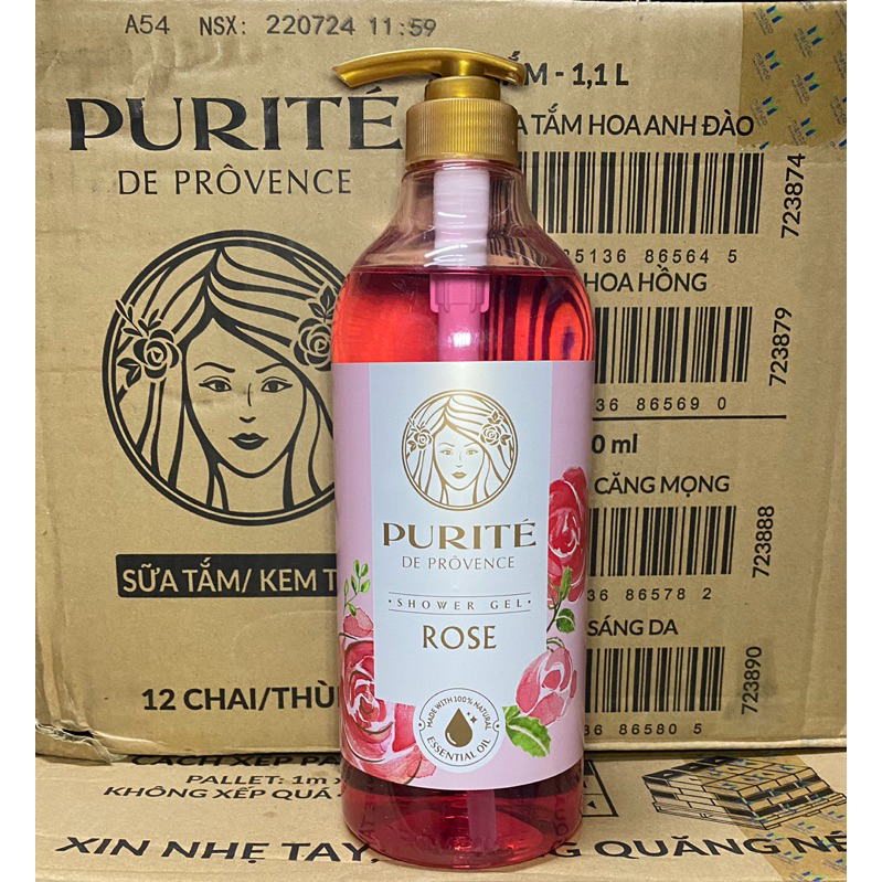 Sữa Tắm Purite Hoa Hồng 1.1L | Shopee Việt Nam
