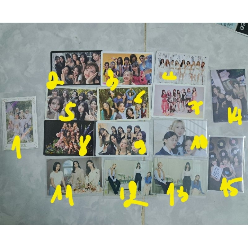 CARD PRE GROUP TWICE UNIT ĐỒNG GIÁ 12000 | Shopee Việt Nam