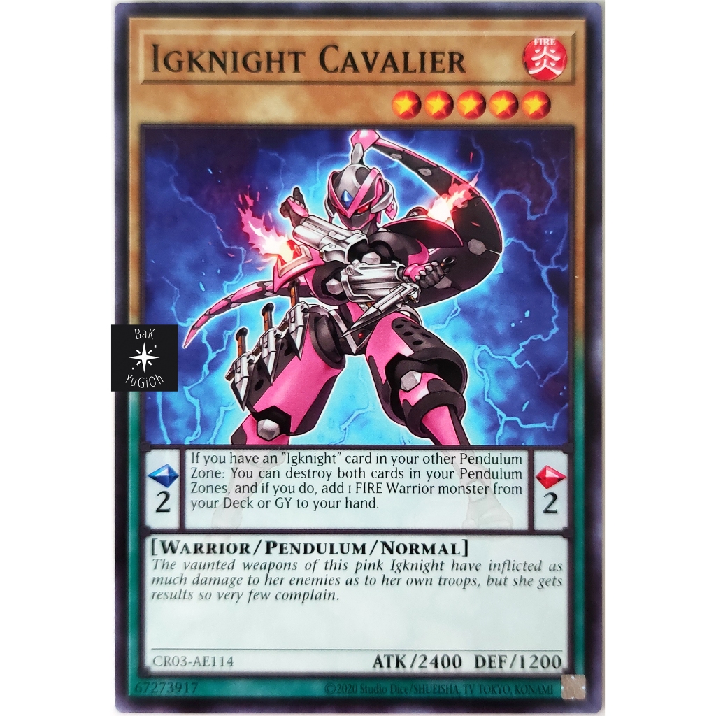 [BaK Yu-Gi-Oh!] [Thẻ Bài Chính Hãng] Igknight Cavalier |AE| Common | Shopee Việt Nam