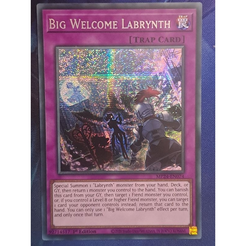 Big Welcome Labrynth - MP24-EN074 - Prismatic Secret Rare | Shopee Việt Nam