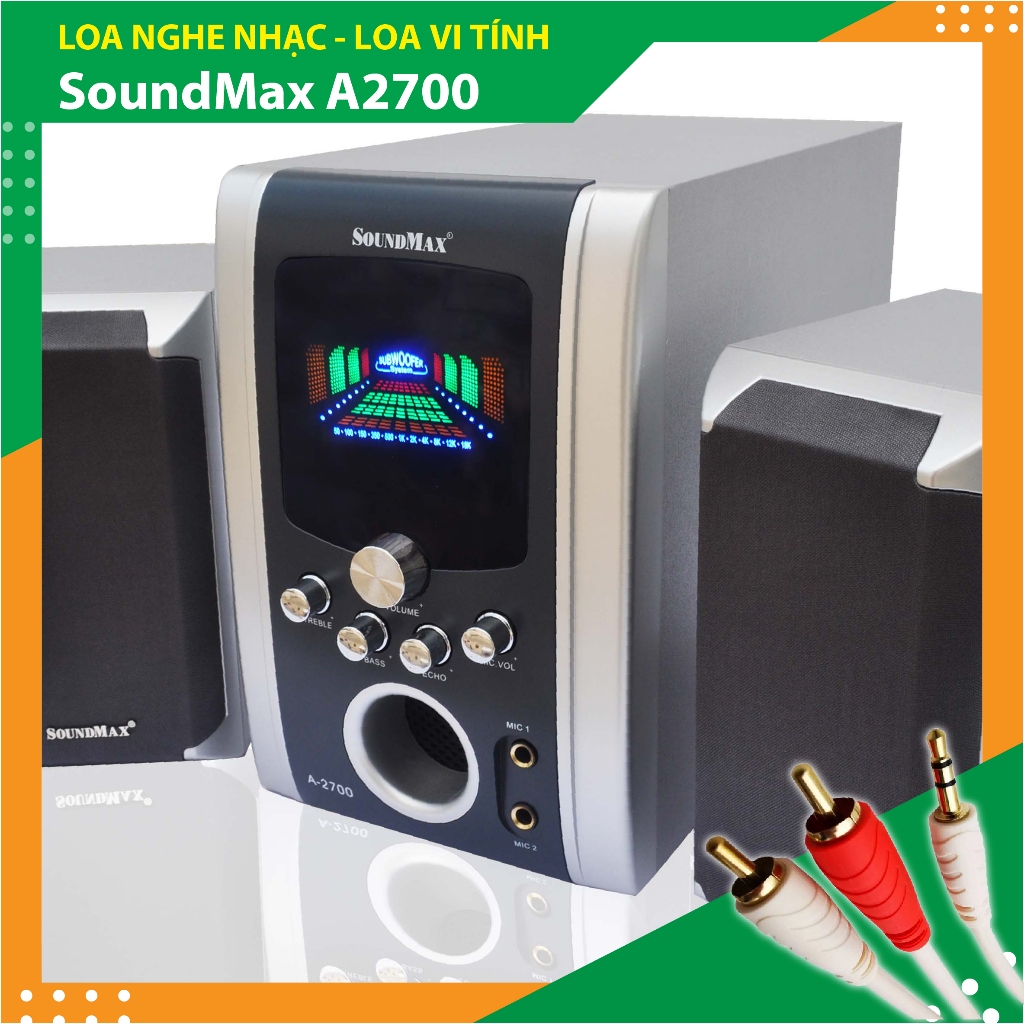 LOA VI TÍNH SOUNDMAX A2700 - Công suất 60W - Bass cực mạnh – Có chức ...