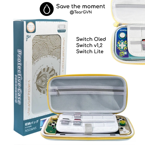 Bóp da PU Akitomo họa tiết Zelda TOTKD cho Nintendo Switch Oled / Switch v1,2 / Switch Lite ...