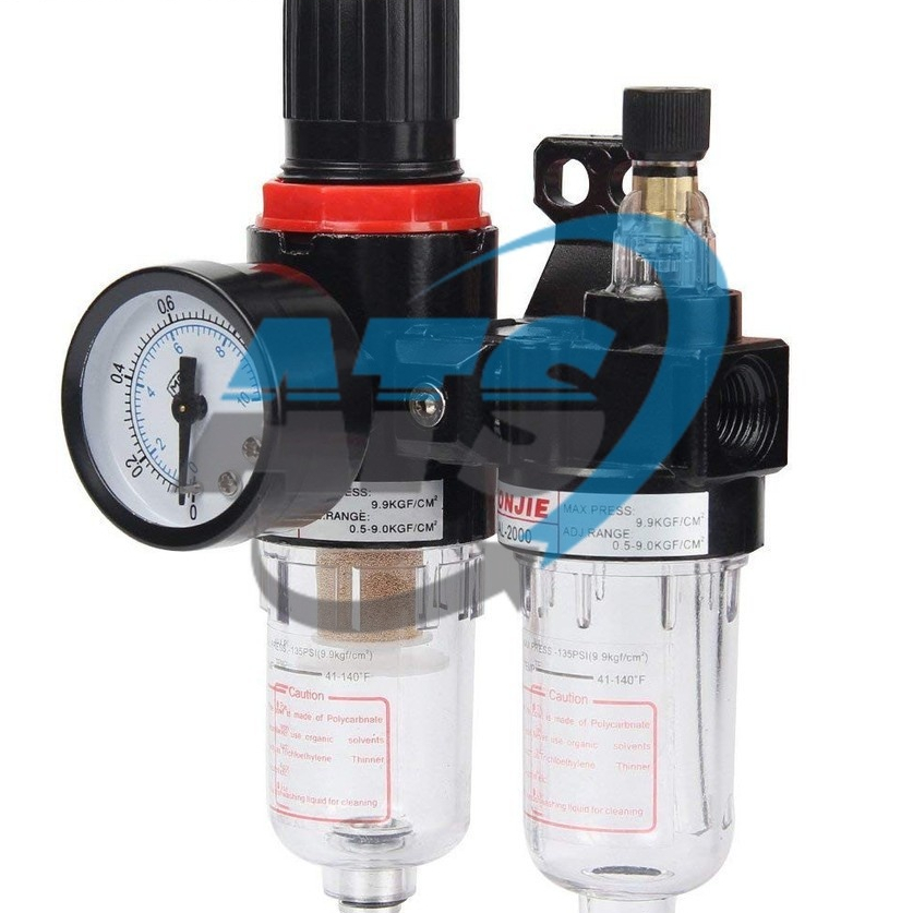 ATS_LỌC HƠI KHÍ NÉN AIRTAC AFC 2000 TÁCH NƯỚC + DẦU CÓ ĐIỀU ÁP & ĐỒNG HỒ HIỂN THỊ ÁP SUẤT, LỌC ...