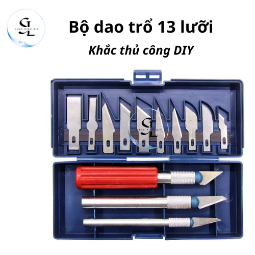 Bộ dao trổ 13 lưỡi ,6 lưỡi thủ công DIY - SL linh kiện DIY | Shopee Việt Nam