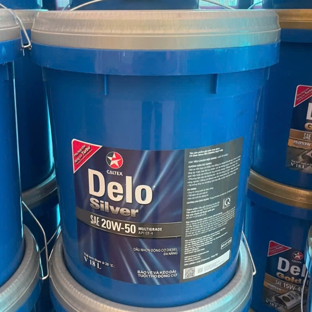 18 lít - Caltex Silver Delo 40/50 - Dùng cho động cơ dầu diesel ...