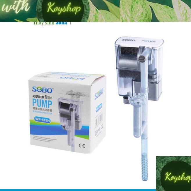Lọc Thác cho hồ betta Máy lọc thác bể cá SOBO WP-518 | WP-618 | WP-628 ...