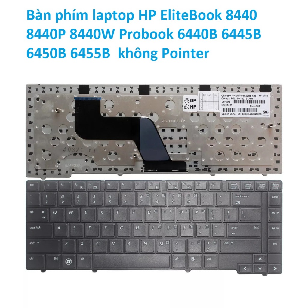 ⚡ Bàn phím laptop HP EliteBook 8440 8440P 8440W Probook 6440B 6445B ...