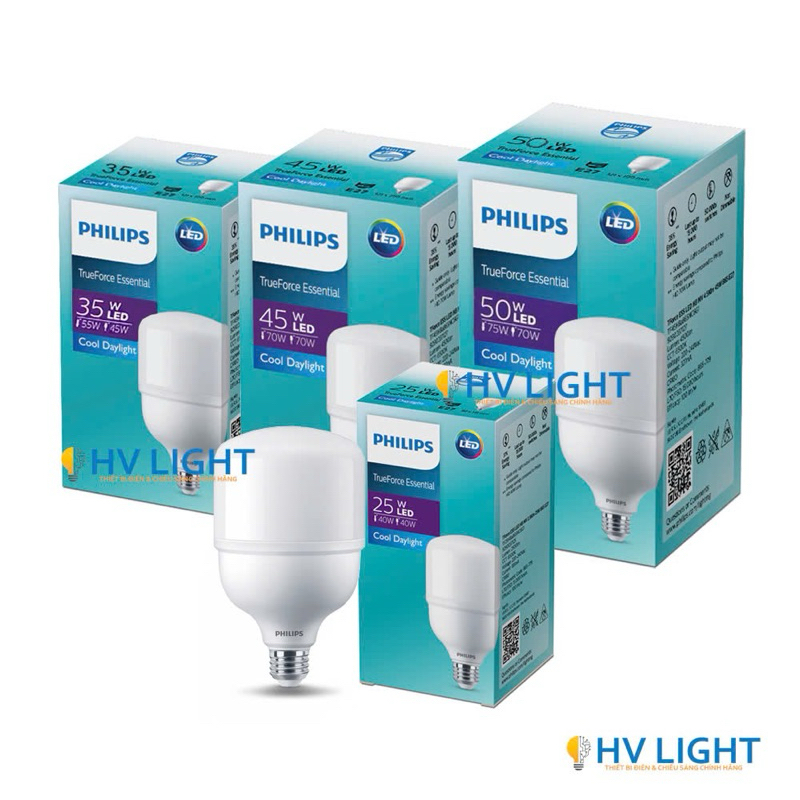 Bóng Philips Led bulb trụ 22W, 25W, 35W, 45W, 50W E27 - HÀNG CHÍNH HÃNG ...