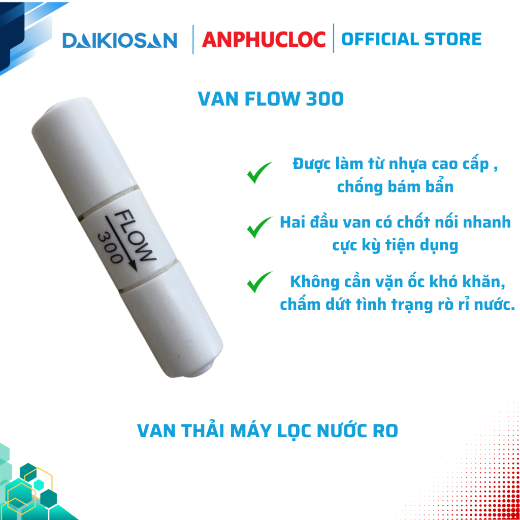 Van Flow 300 nối nhanh máy lọc nước - van thải máy lọc nước . | Shopee ...