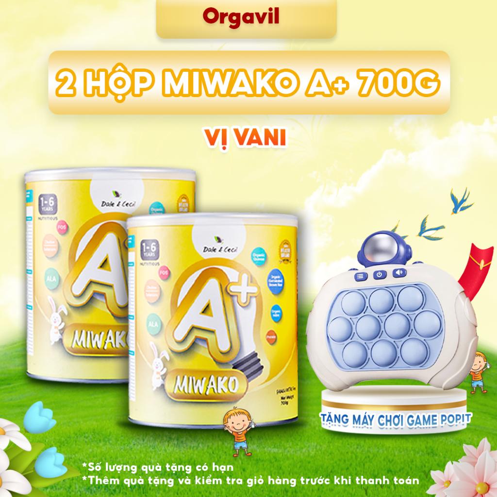 Sữa Miwako A+ Vị Vani Hộp 700g Chuẩn Hoa Kỳ Hỗ Trợ Tăng Chiều Cao, Đề ...