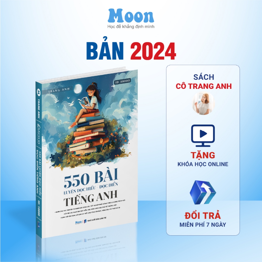 Sách Tiếng Anh cô Trang Anh: 550 bài Đọc hiểu Đọc điền ôn thi ĐGNL, Tốt ...