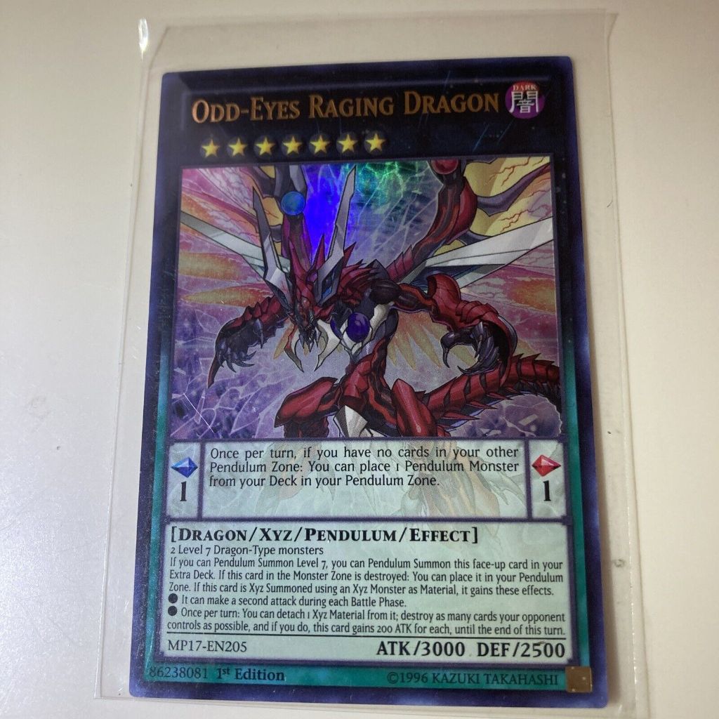 ultra rare [ Dưa Hấu Yugioh ] Lá bài thẻ bài Odd Eyes Raging Dragon ...