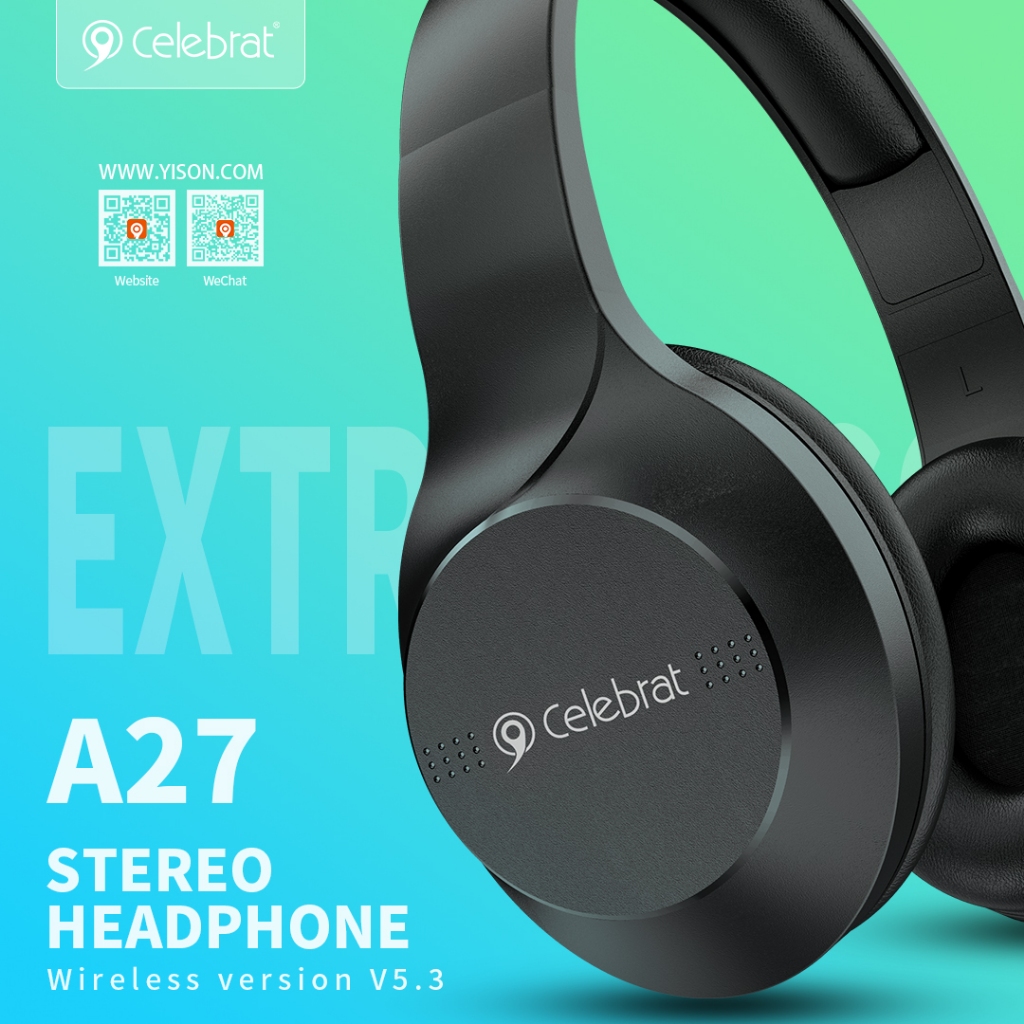 Tai nghe chụp tai Celebrat Wireless Headphones - Model: A27, Hàng chính hãng | Shopee Việt Nam