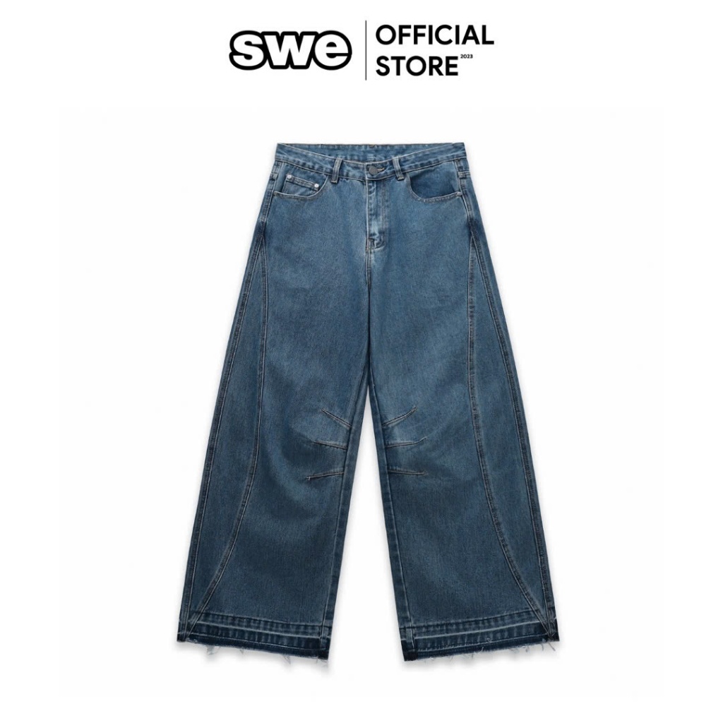 Quần Dài Jean Denim Jacket Unisex Local Brand SWE SLATE JEANS - Xanh ...