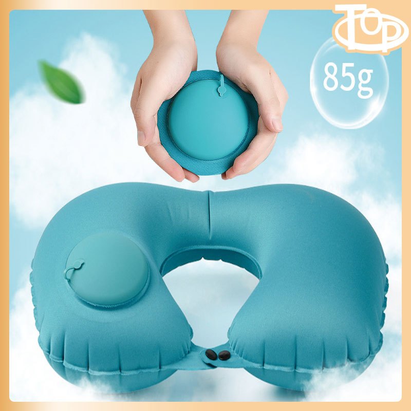 Gối bơm hơi tự động,gối chữ U,gối du lịch,gối bơm hơi,không cần thổi ...