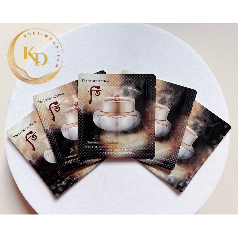 Gói Sample Kem dưỡng Whoo Tái Sinh Cao Cấp Radiant Regenerating Cream ...