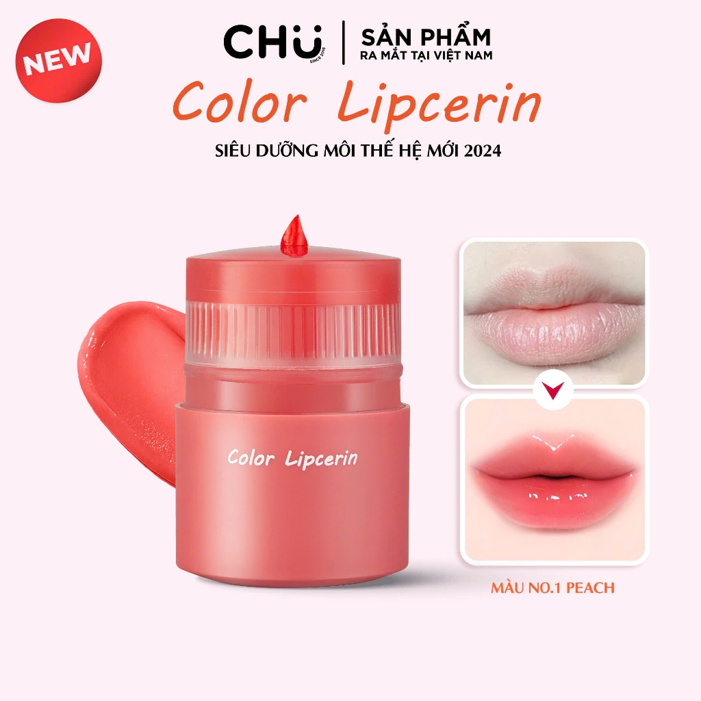 Son dưỡng môi Chu LipCerin dưỡng hồng căng bóng môi, giúp đôi môi căng ...