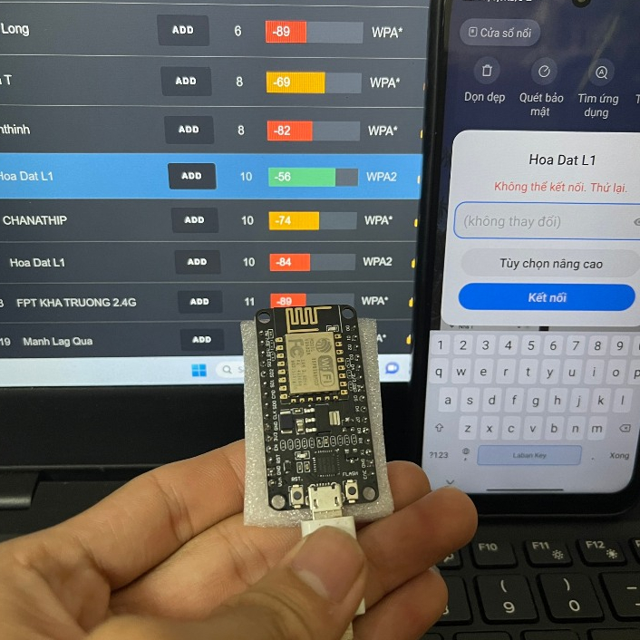 Module thu phát bật tắt Wifi ESP8266 NodeMCU CP2102 và CH340 2.4G ...