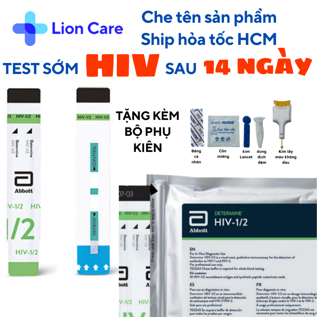 Test nhanh sớm hiv combo Nhật Bản 14 ngày độ chính xác cao MS 03 ...