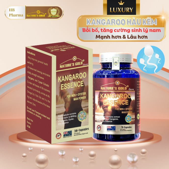 Viên uống tăng cường sinh lý nam Kangaroo Hàu Kẽm Nature's Gold Úc ...