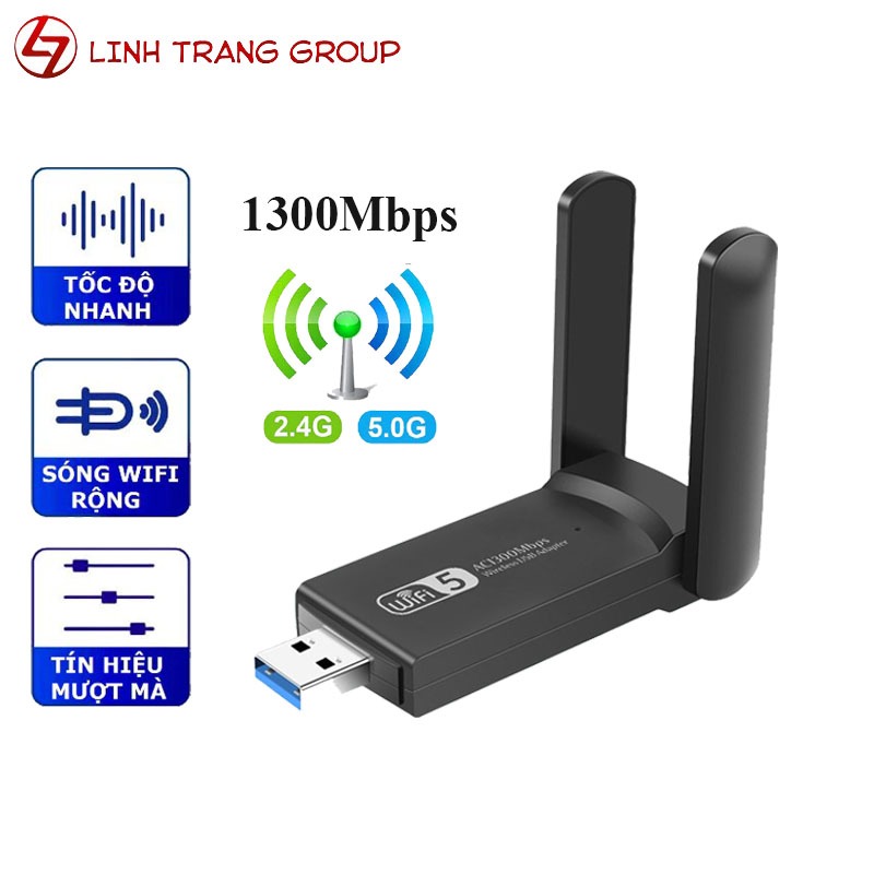 USB thu wifi 2 râu chuẩn AC 300Mbps - PK95 | Shopee Việt Nam
