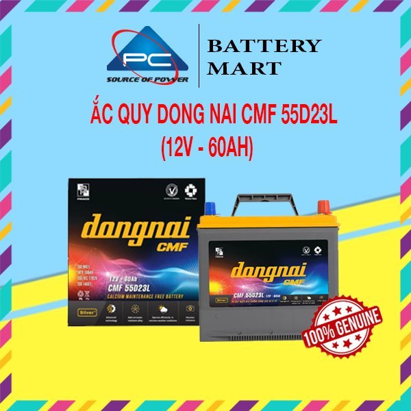 Bình Ắc Quy 12V-60AH, Ắc Quy DONGNAI CMF 55D23L/R | Shopee Việt Nam
