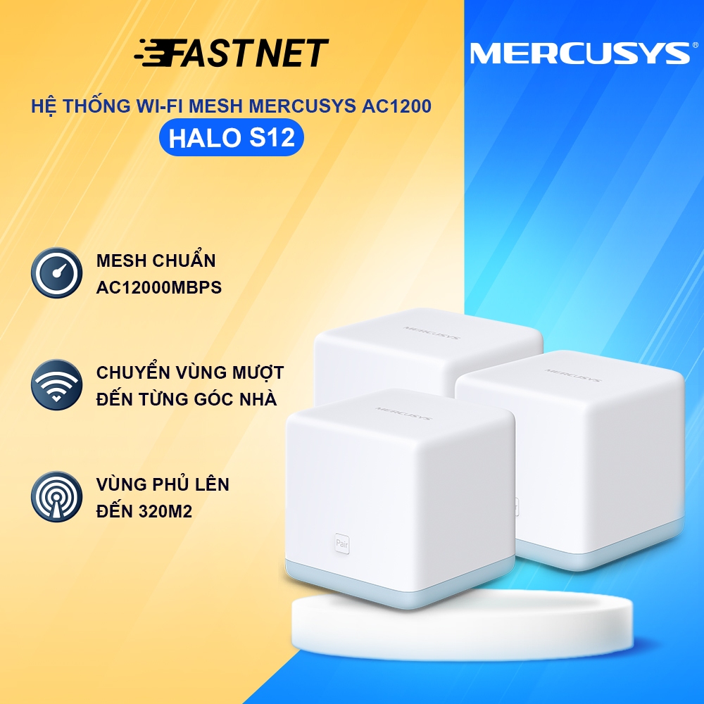 Hệ Thống Wifi Mesh Mercusys Halo S12 / H30 Chuẩn AC1200 Dành Cho Gia ...