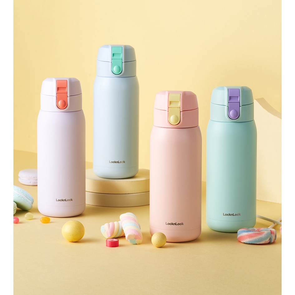 Bình Giữ Nhiệt LocknLock Chubby Tumbler LHC3233 370ml, Hàng Chính Hãng, Inox 304, Có Dây Đeo ...