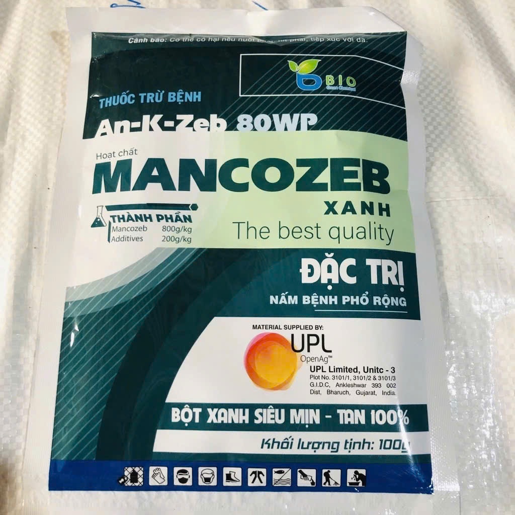 Thuốc Trừ Bệnh Mancozeb 80WP, man man UPL ấn độ gói 100g - Đặc Trị Nấm ...