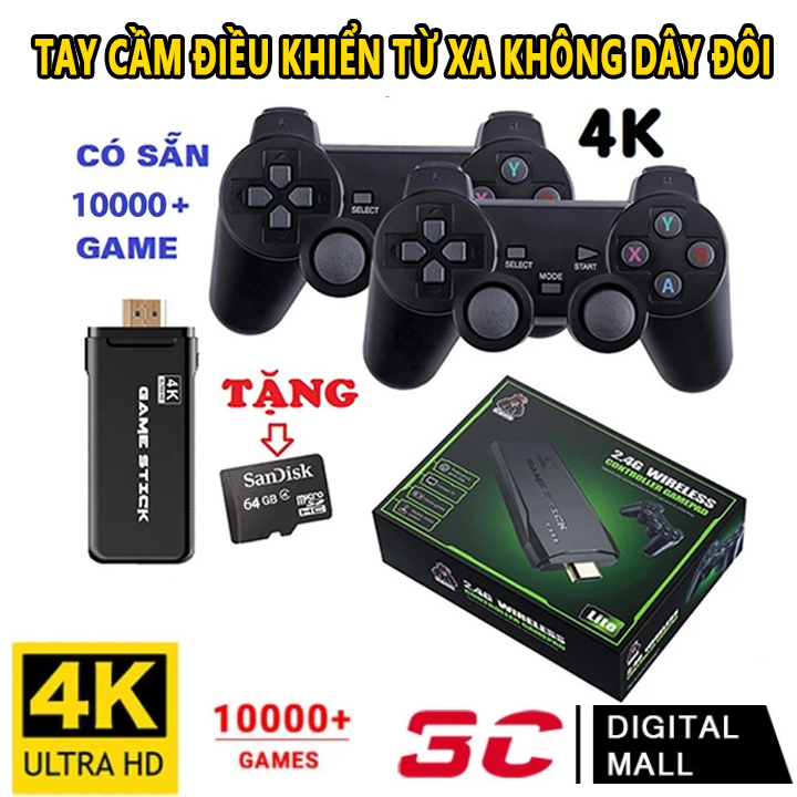 Bảng điều khiển trò chơi điện tử 20000 HD 4K M8 Hỗ trợ nhiều bàn di chuột đôi cổ điển MameMD ...