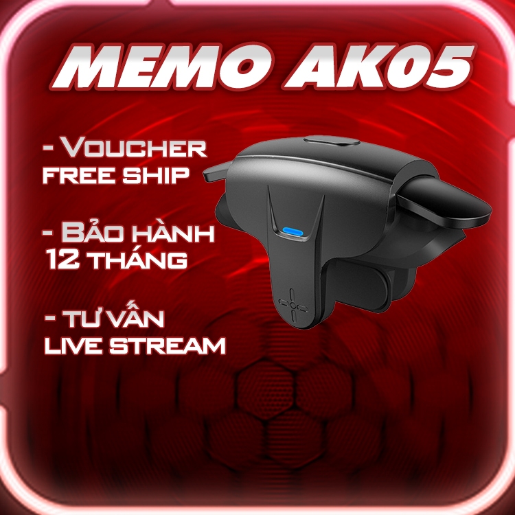 Nút bấm auto tap MEMO AK05 chơi game điện thoại 4 chế độ ghìm tâm dễ dàng phong cách gaming ...