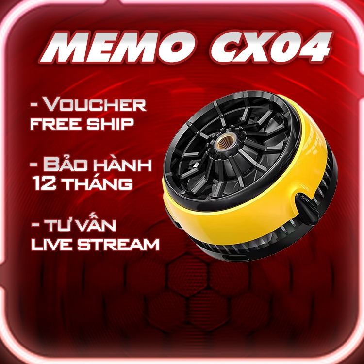 Quạt tản nhiệt điện thoại sò lạnh MEMO CX04 đèn led gaming chơi game Liên Quân PUBG FF ...