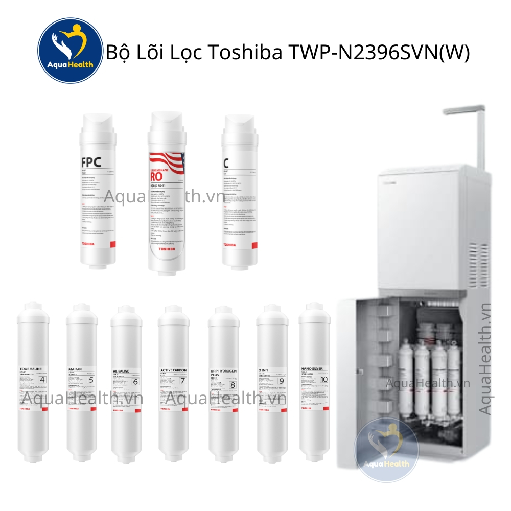 Bộ lõi lọc Toshiba TWP-N2396SVN(W) - Gồm 10 lõi | Shopee Việt Nam