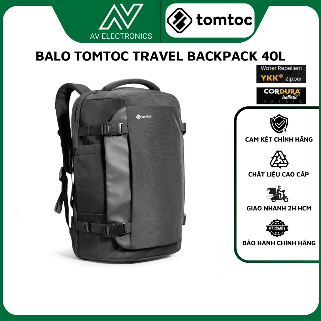 Balo Tomtoc A82-F01D Travel Backpack 40L - HÀNG CHÍNH HÃNG | Shopee ...