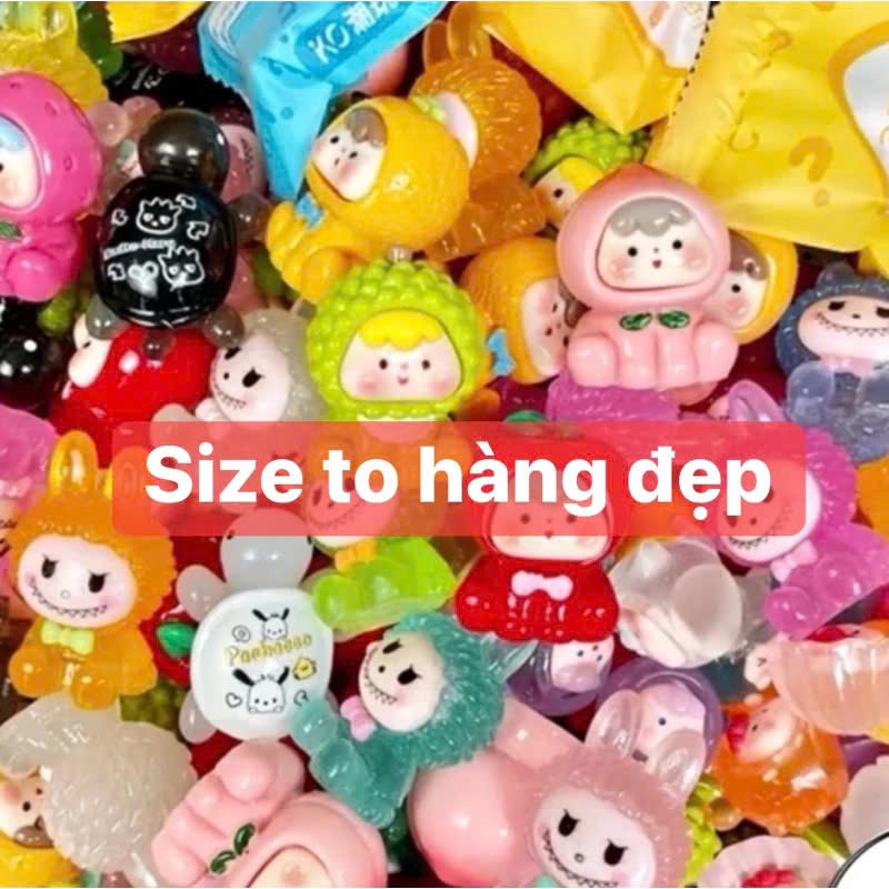 Set 10 Túi mù mini mẫu dạ quang, túi bóc quà bí mật blind bag , Túi mù ...