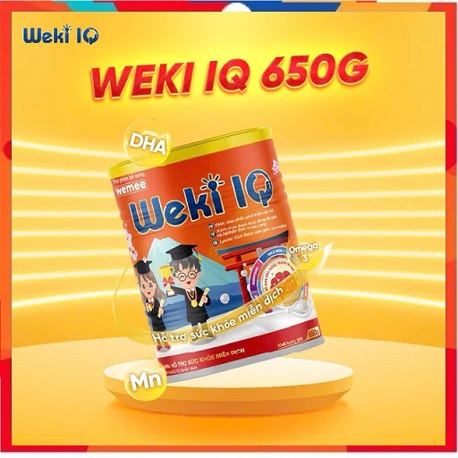 Sữa non trí não Weki IQ 650gr cho trẻ từ 3-18 tuổi | Shopee Việt Nam