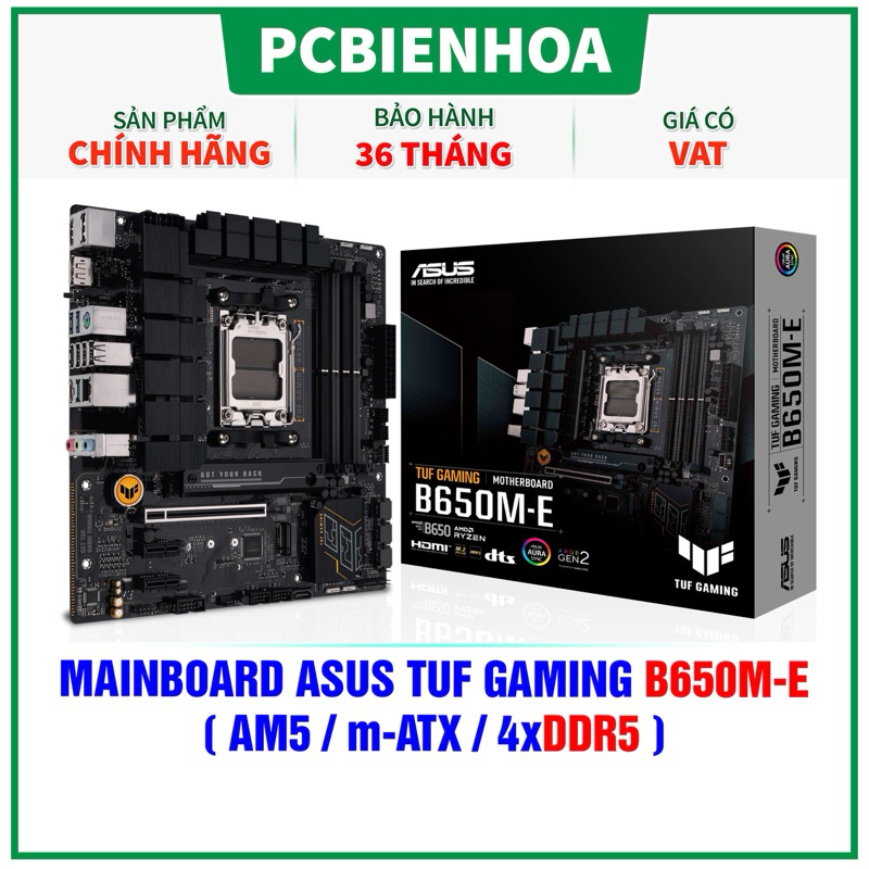DDR5 - MAINBOARD ASUS TUF GAMING B650M-E ( AM5 / M-ATX / 4XDDR5 )- 36T | Shopee Việt Nam