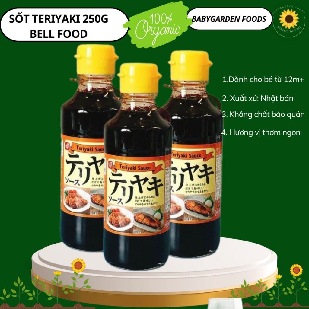 [DATE.2026] Sốt TERIYAKI Nhật Bản Bell Foods Chai 250g - Gia Vị Ăn Dặm ...