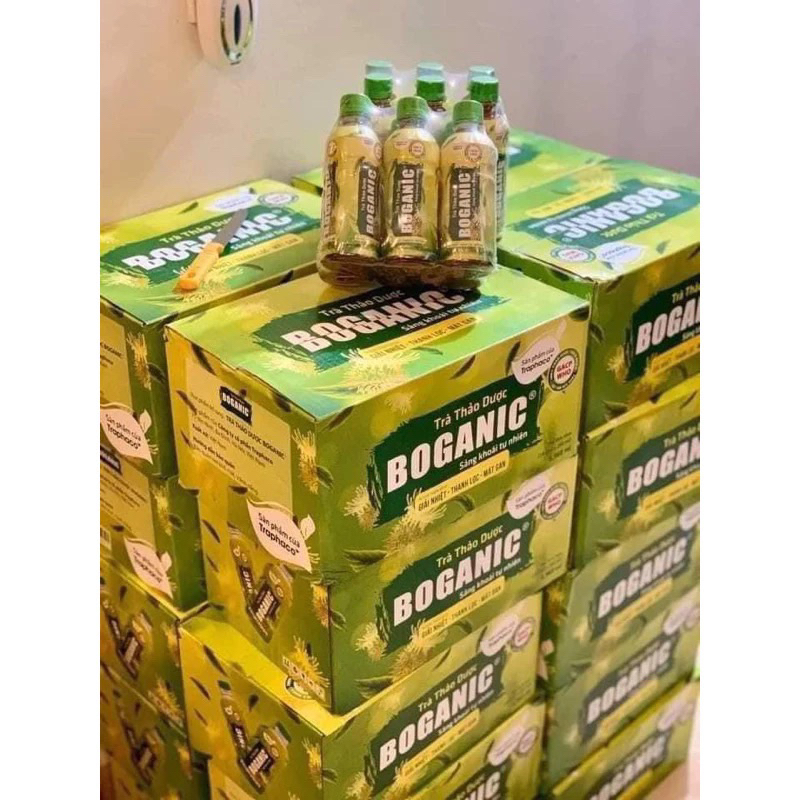 Trà thảo dược Boganic thùng 24 chai 290ml | Shopee Việt Nam