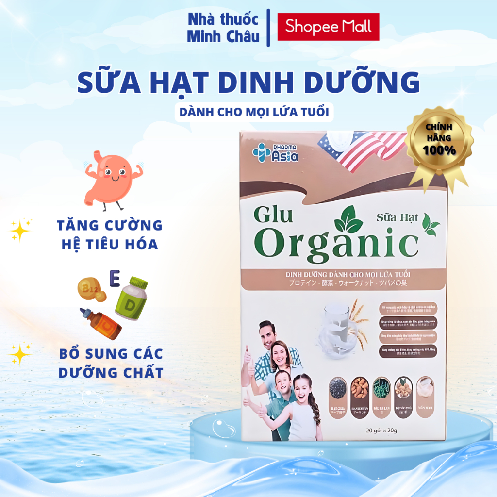 Sữa hạt dinh dưỡng Glu Organic chính hãng Japa Kids | Shopee Việt Nam
